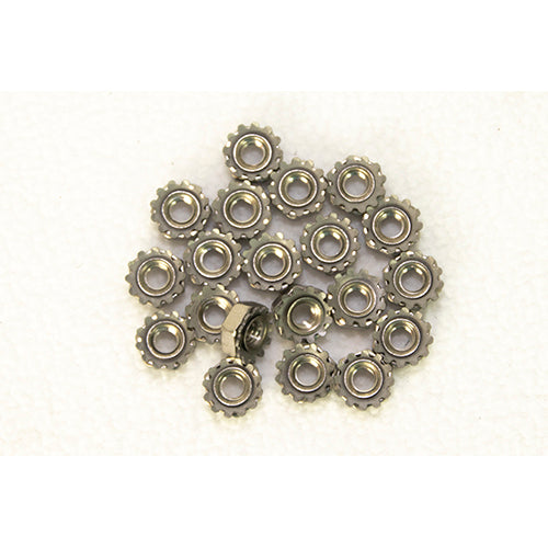 Fastener Nuts -KEPS 8-322 Stainless Steel w/ Spinning Lock Washer 25pk ...