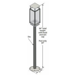 Tempest Torch Deck Mount and Post - 94800812-94800821 – Tempest Torches